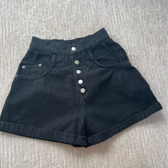 Vintage | Shorts | Vintage High Waist Button Fly Shorts | Poshmark